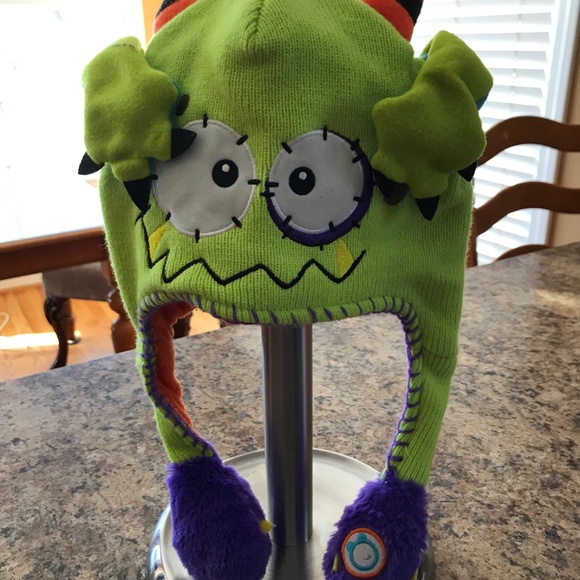 Flipeez | Accessories | Kids Hat Monster Squeeze Button And Ears Stand ...